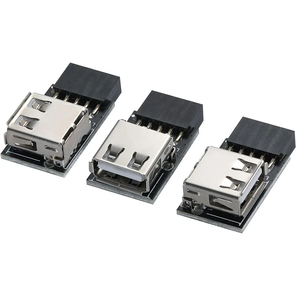 USB 2.0 9Pin/10Pin Front Panel Header USB 9pin to Type A Adapter - MZHOU
