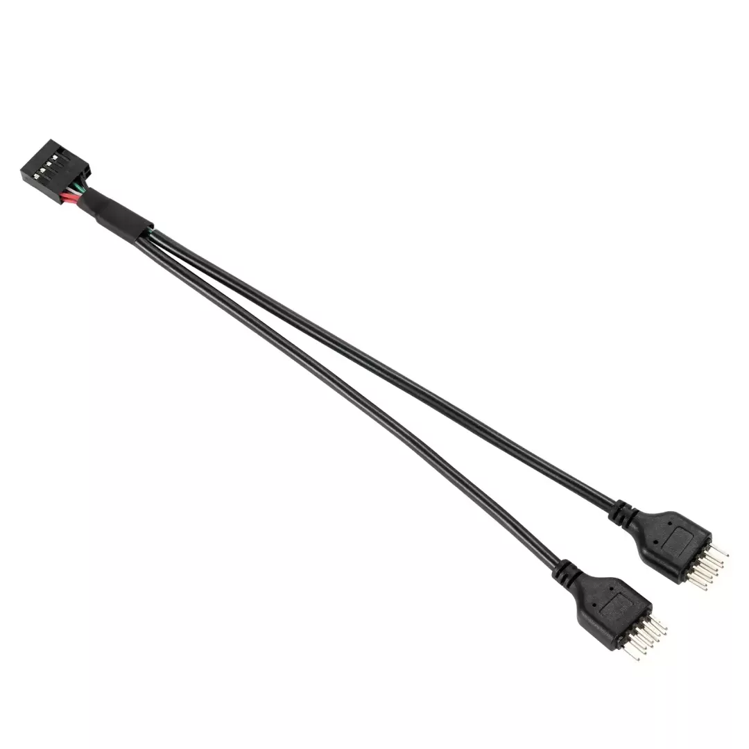 USB 9 PIN 2.0 Extension Cable,9PIN to Dual 9 PIN Expansion Splitter for ...