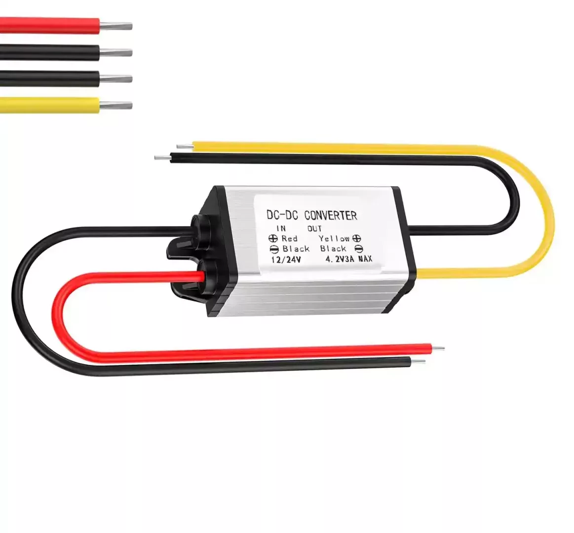 Voltage Converter DC 12V/24V to DC 4.2V 3A Power Converter DC 8-30V to ...