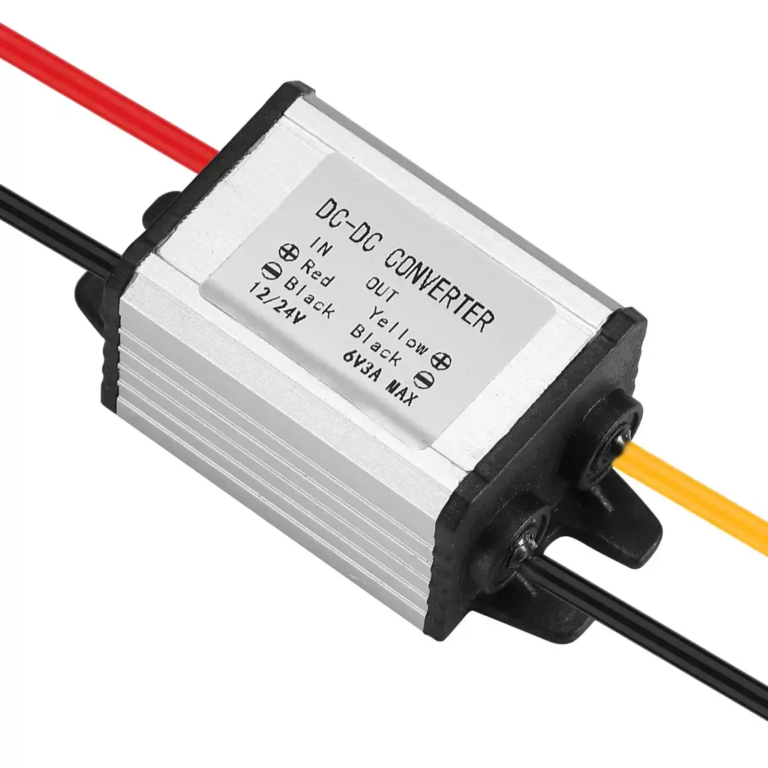 Voltage Converter DC 12V/24V to DC 6V 3A Power Converter DC 8-30V to 6V 3A 18W MAX Buck ...