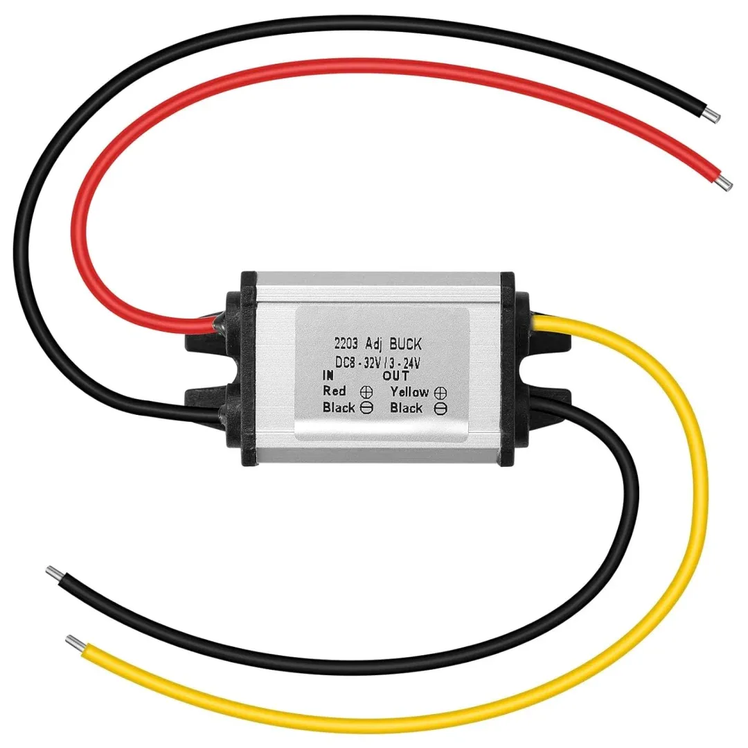 DC 12V/24V to 3-24V 2A 20W MAX Adjustable Voltage Converter Step-Down ...